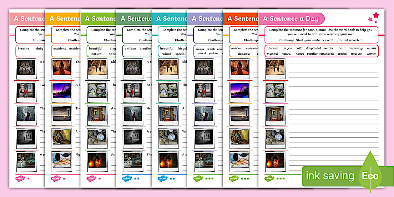 - Year 3: A Sentence a Day Activity Pack - KS2 Resource