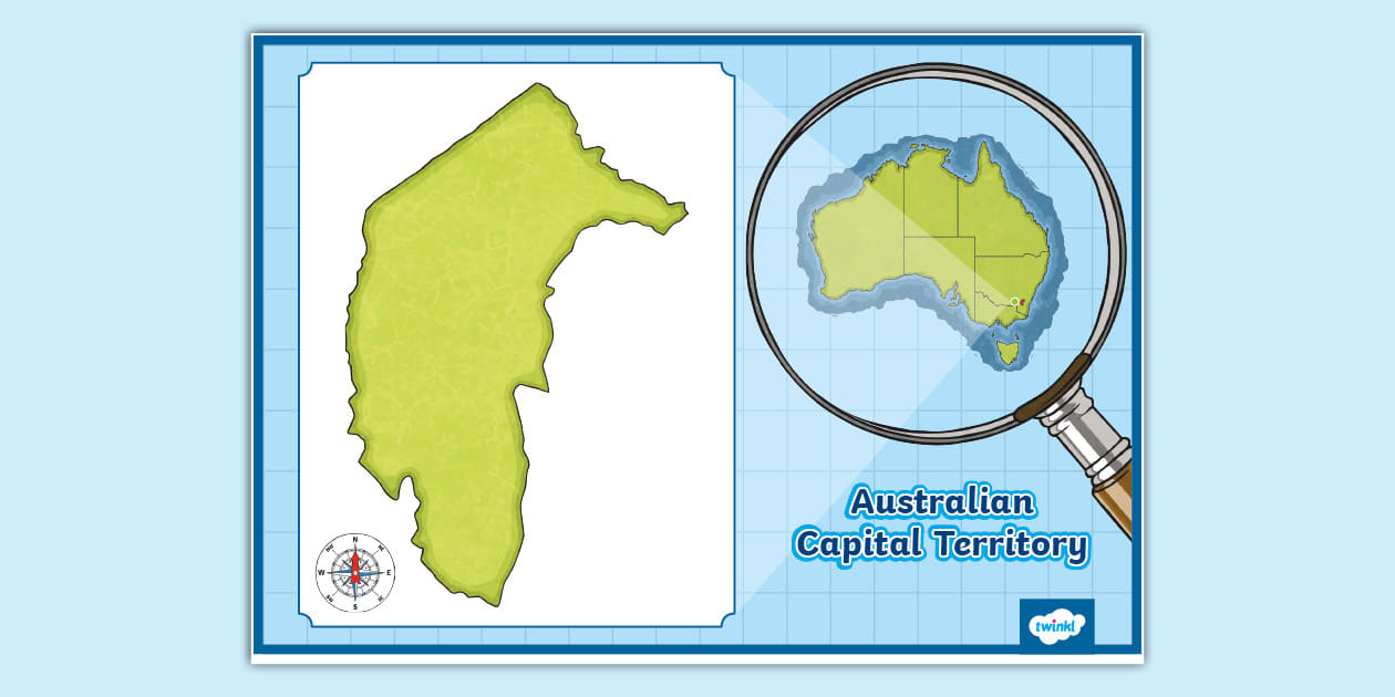 Australian Capital Territory Map Poster