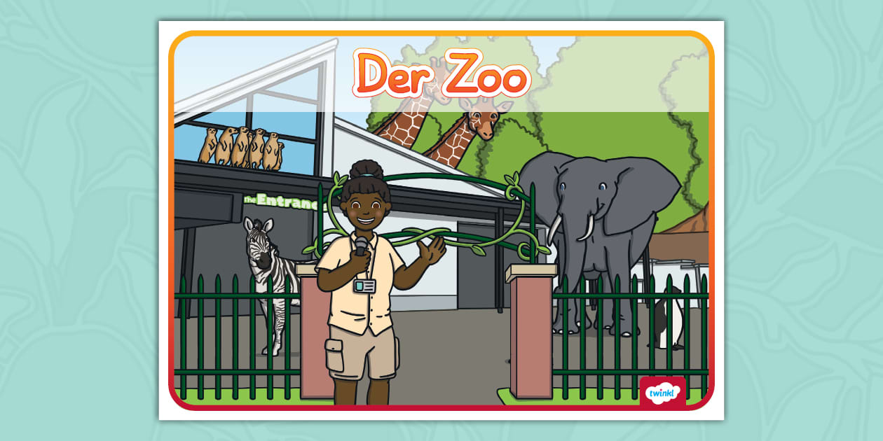 Der Zoo - Schild - Twinkl Deutschland - Twinkl