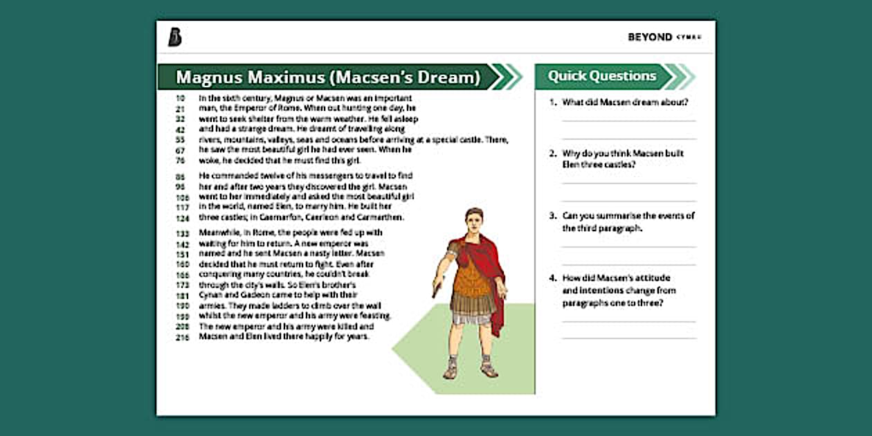 Magnus Maximus (Macsen's Dream): 60 Second Read