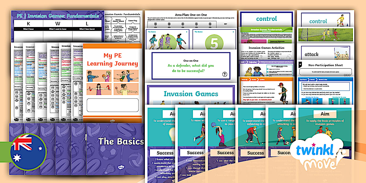 Move PE Year 3 Invasion Games Unit Pack (teacher made)