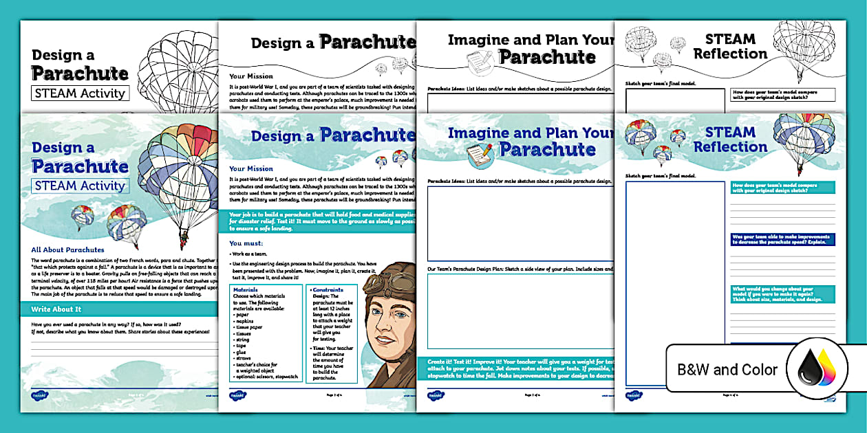 Design a Parachute STEAM Activity for 6th-8th Grade - Twinkl