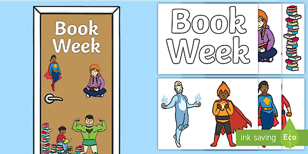 Reading Is My Super Power Book Week Display Pack - Twinkl