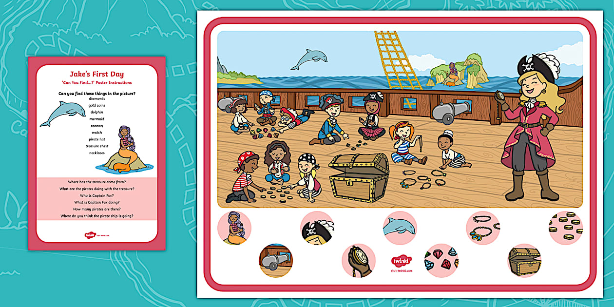 Jake's First Day Can You Find...? Poster and Prompt Card Pack