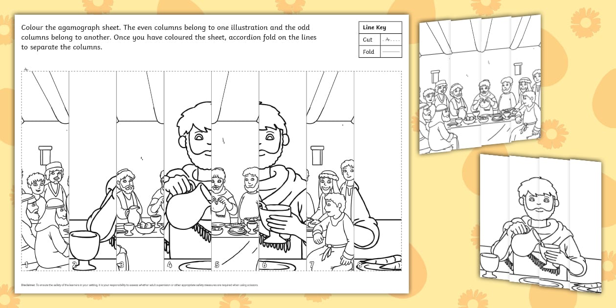 Maundy Thursday Agamograph (teacher made) - Twinkl