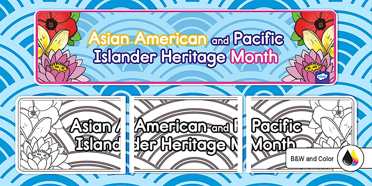 Printable AAPI Banner for Bulletin Boards | Twinkl USA
