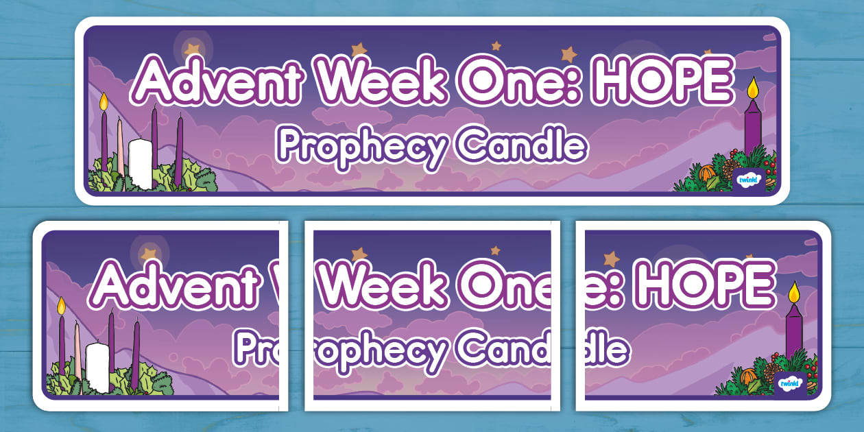 Advent Week One Display Banner (teacher made) - Twinkl