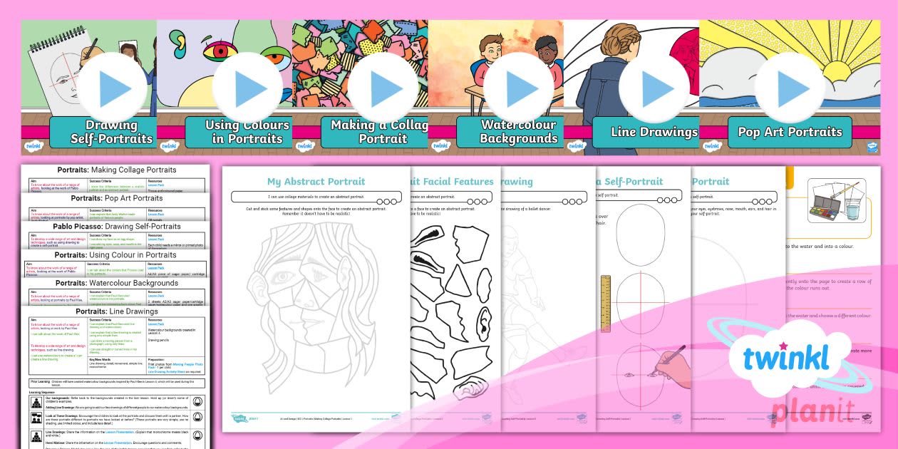 Portrait Lessons And Resources | A Complete KS1 Art Unit