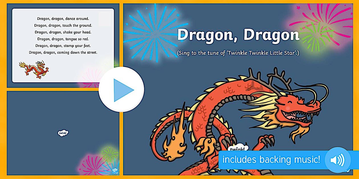 Dragon, Dragon Song PowerPoint - Twinkl