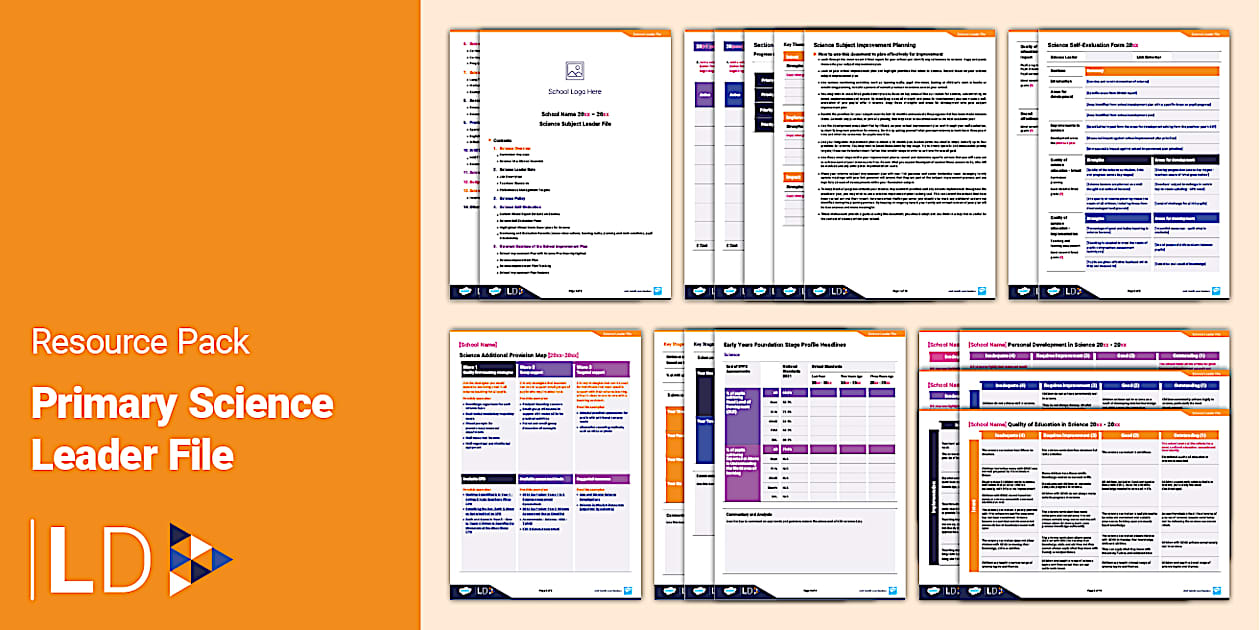 Primary Science Leader File Resource Pack (teacher made)