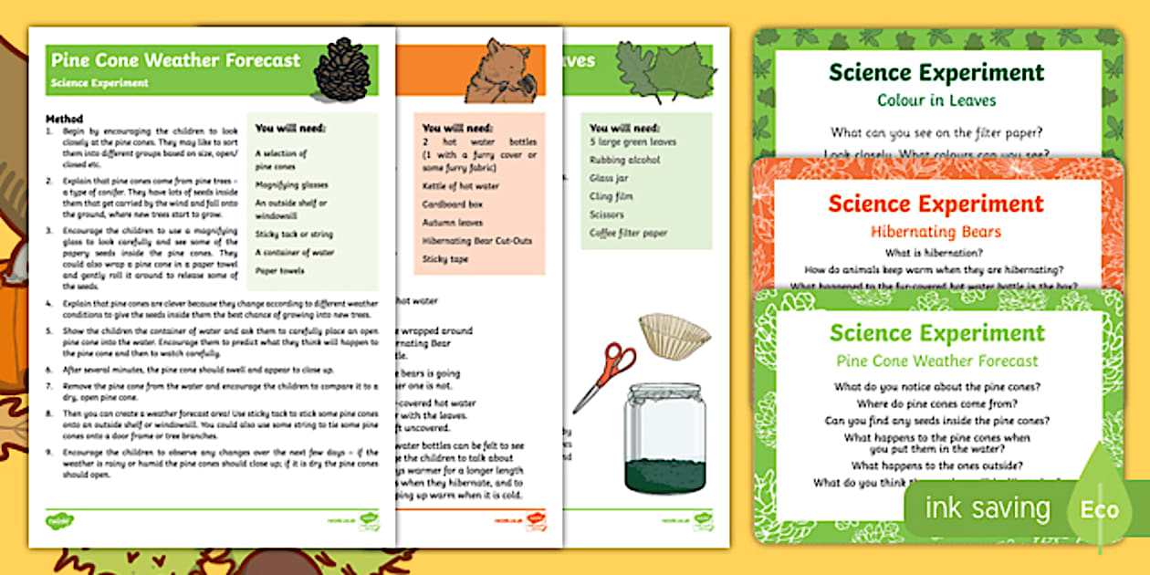 EYLF Autumn Themed Science Experiments Resource Pack-Australia