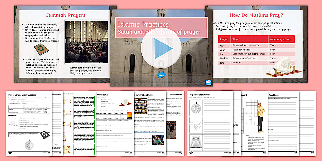 Five Pillars of Islam Lesson 5: Islamic Prayer - Twinkl