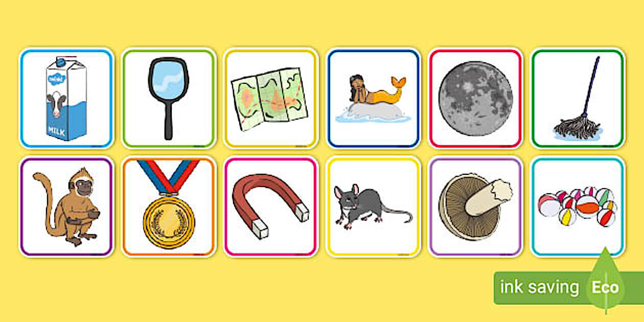 Initial Sounds Alliteration Picture Cards: Letter m - Twinkl