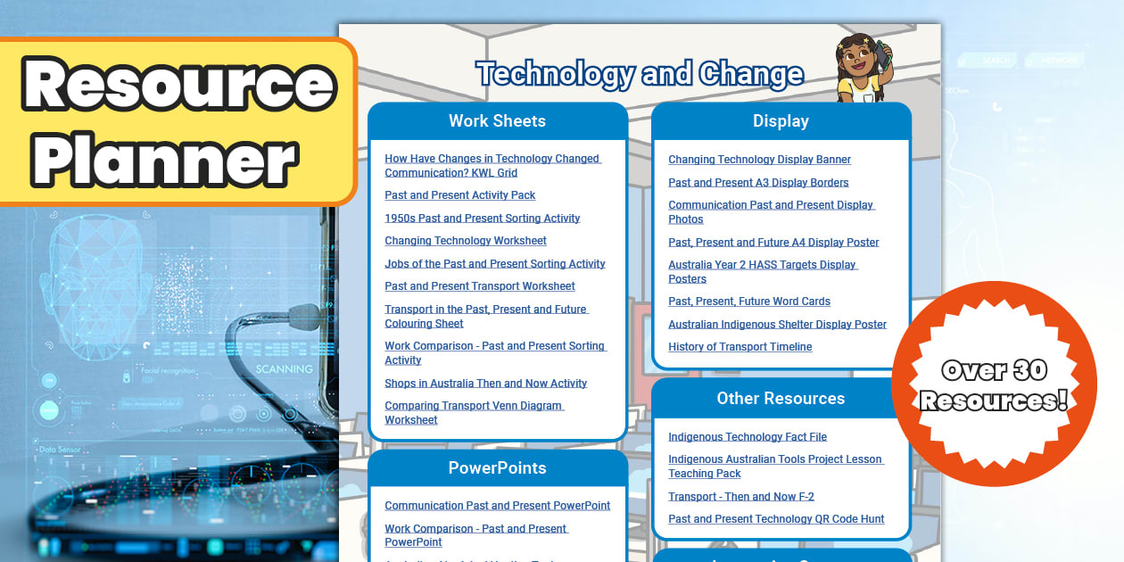 Technology and Change HASS Resource Planner - Twinkl
