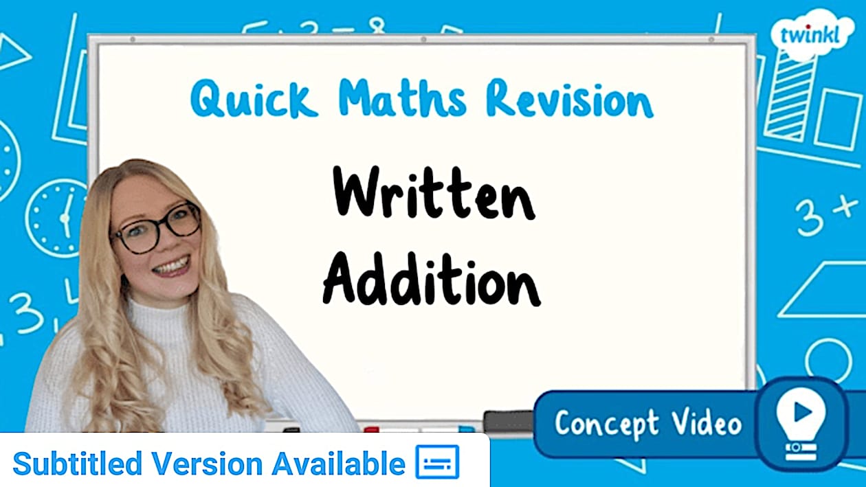 👉 Written Addition | KS2 Maths Concept Video - Twinkl