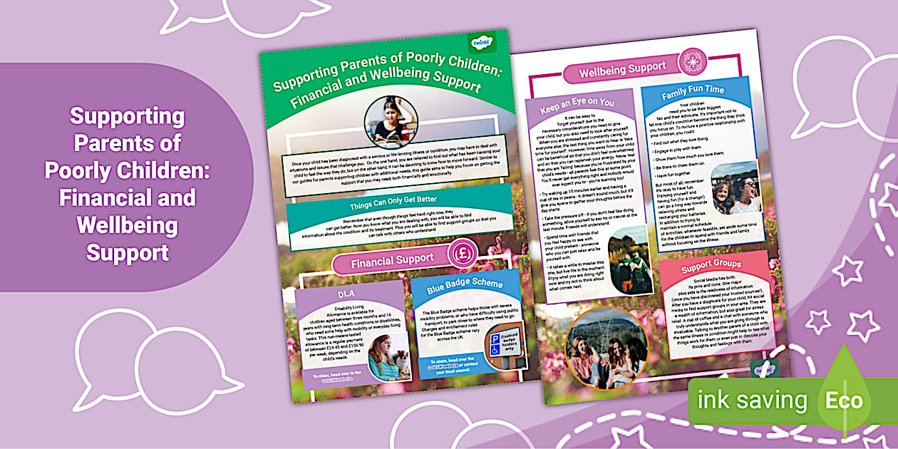 Supporting Parents of Poorly Children: Support - Twinkl