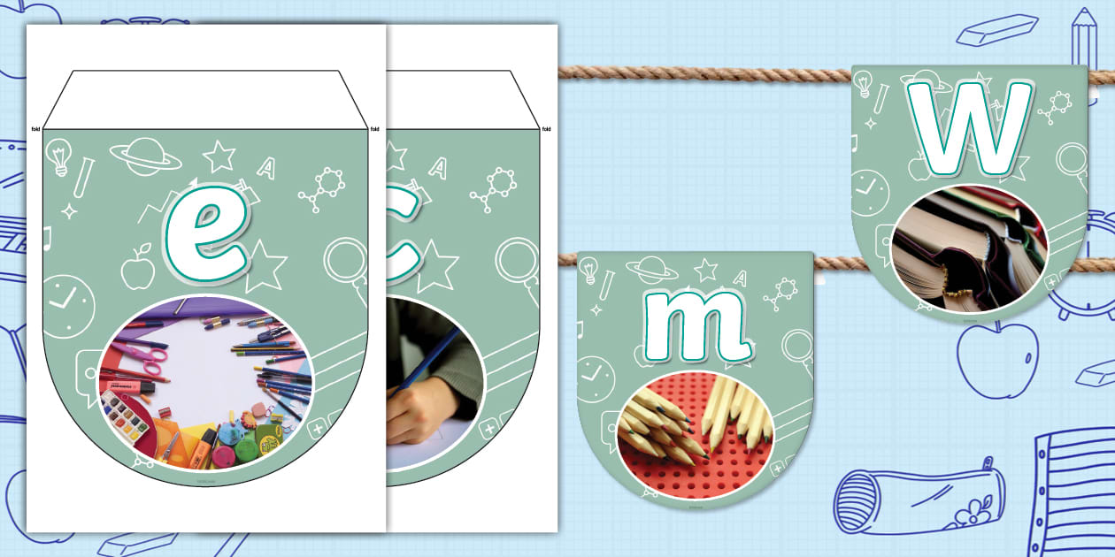 Welcome to Our School Display Bunting - Twinkl