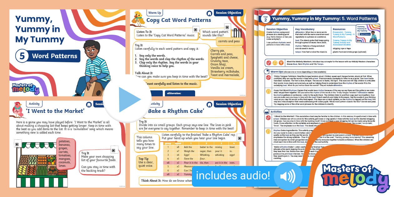 👉 Year 2 Yummy, Yummy in My Tummy - Session 5 - Twinkl