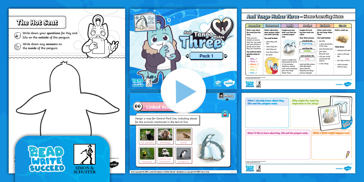 FREE! - And Tango Makes Three Whole-Class Guided Reading Unit Pack [Year 2]