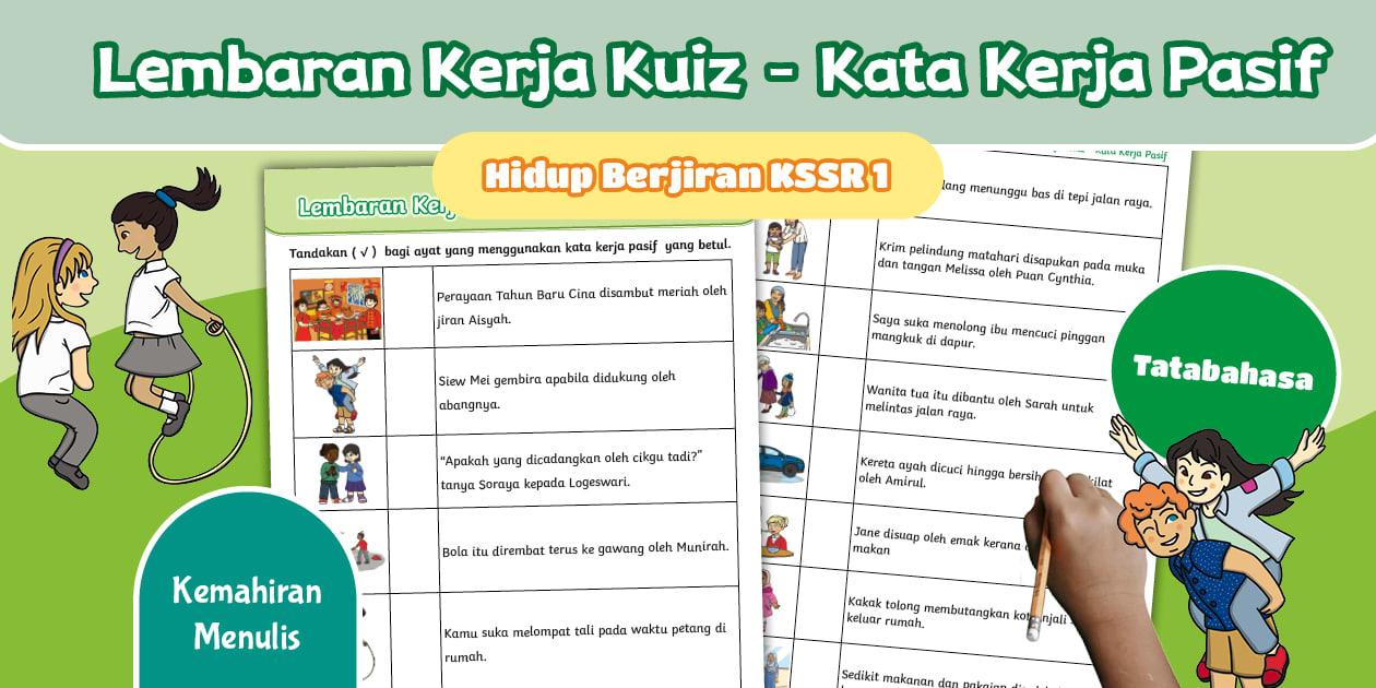 Lembaran Kerja Kuiz - Kata Kerja Pasif