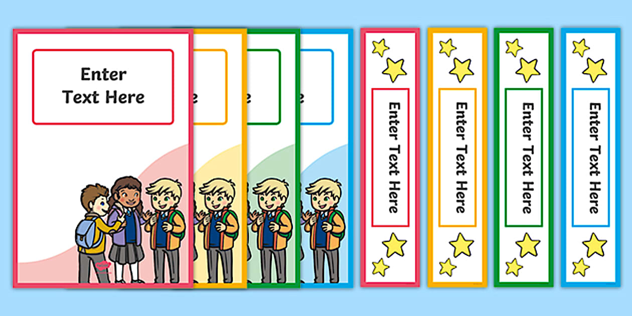 Editable Binder Covers (teacher made) - Twinkl