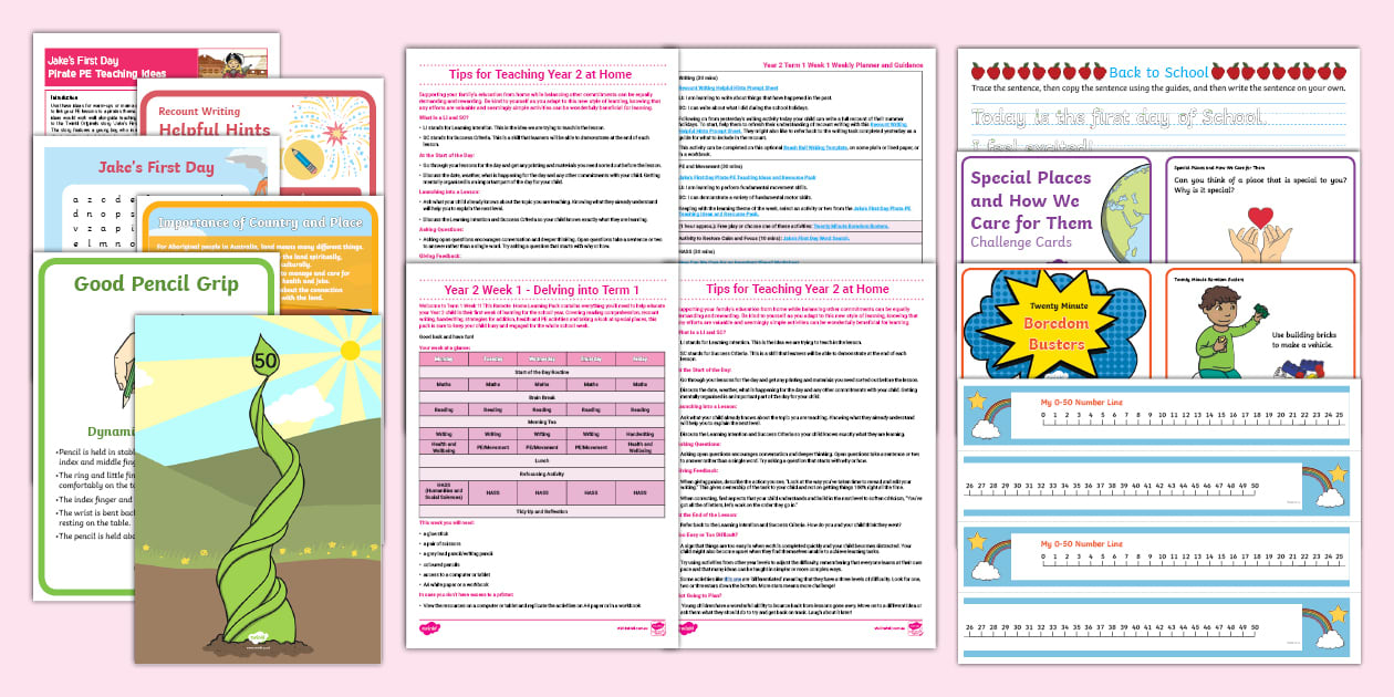 Year 2 Term 1 Week 1 Remote Home Learning Pack - Twinkl