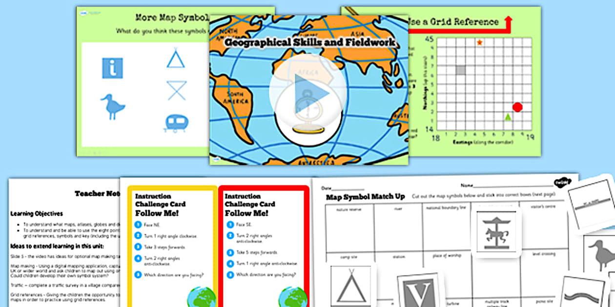 Map reading KS2 resources - Geography- Teaching Pack