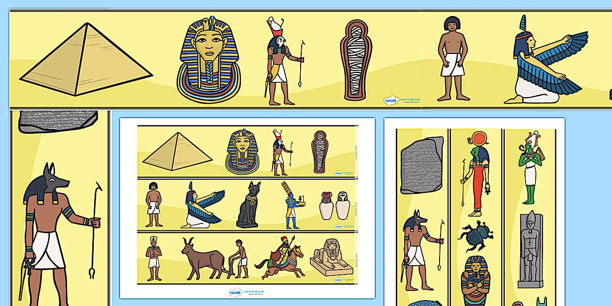 Ancient Egyptian Images Border | Gods & Goddesses