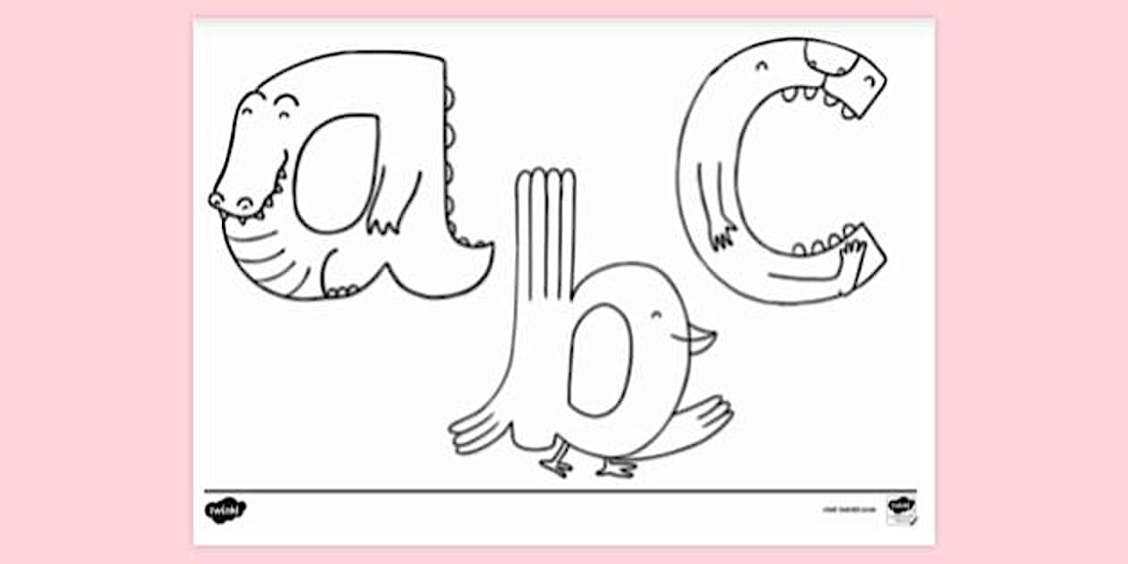 Free Printable Activity Sheets for Toddlers Alphabet Colour