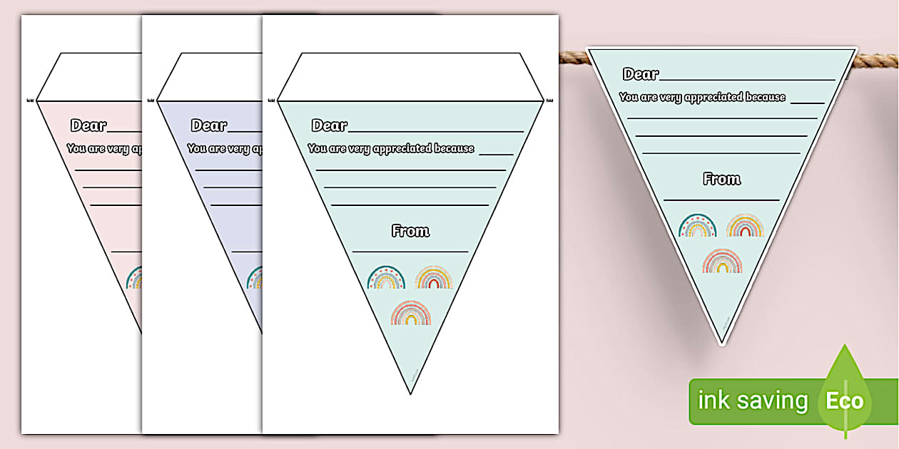 Teacher Aide Appreciation Week Bunting (teacher made)