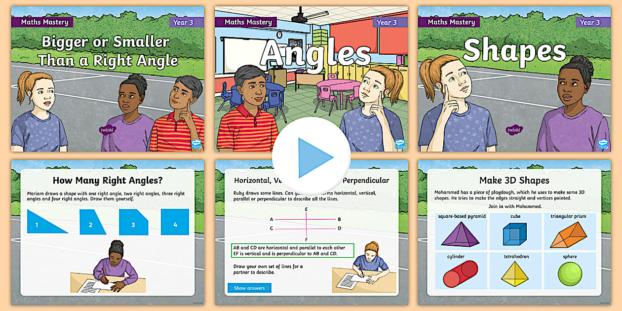 Year 3 Shape Maths Mastery PowerPoint Resource Pack - Twinkl