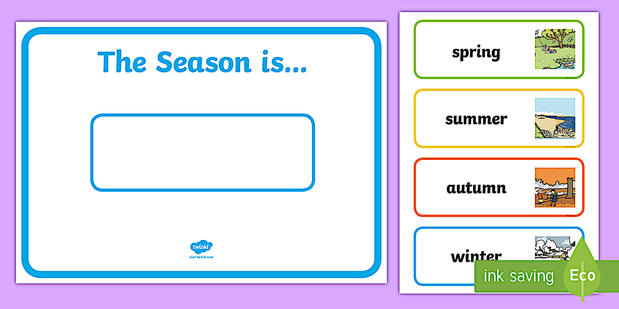 Seasons Calendar (professor feito) - Twinkl