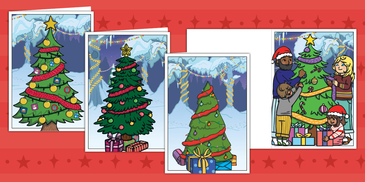 Biglietti per l'albero di Natale (Teacher-Made) - Twinkl