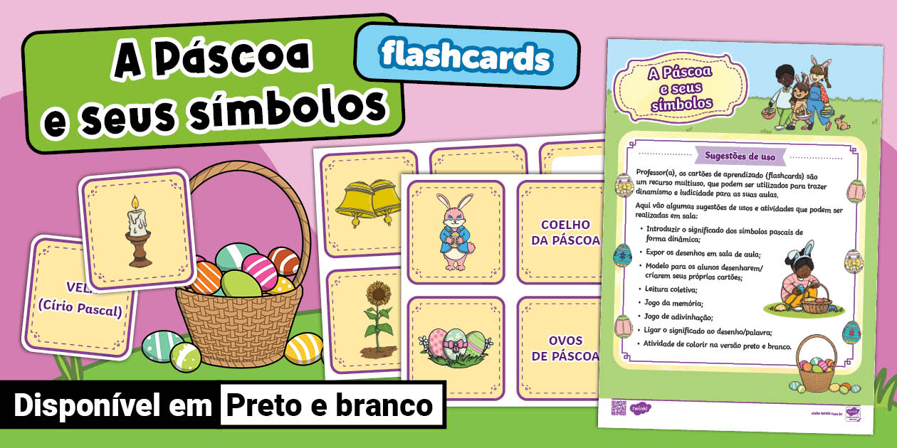 Símbolos da {Páscoa} em Flashcards