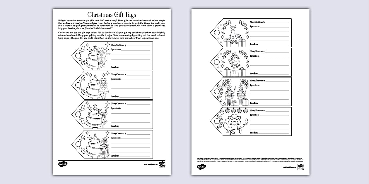 Nutcracker Christmas Gift Tags (Teacher-Made) - Twinkl