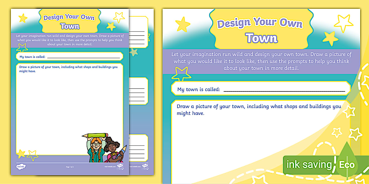 Design Your Own Town (Teacher-Made) - Twinkl