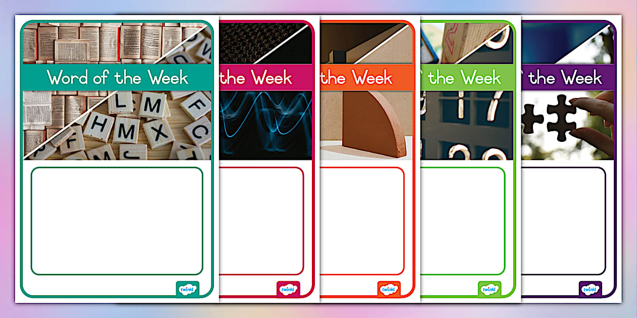 Weekly Focus Display Photo Pack (teacher made) - Twinkl