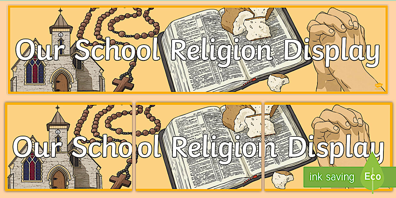 Our School Religion Display Display Banner (teacher made)