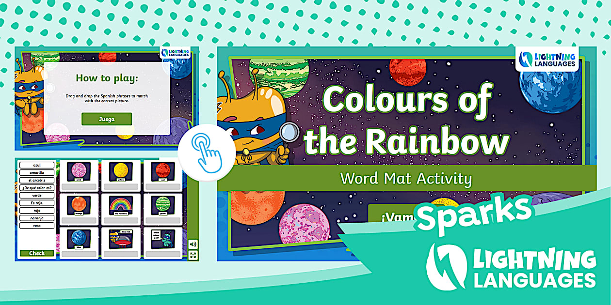 👉 Lightning Languages | Spanish | Colours of the Rainbow Interactive ...