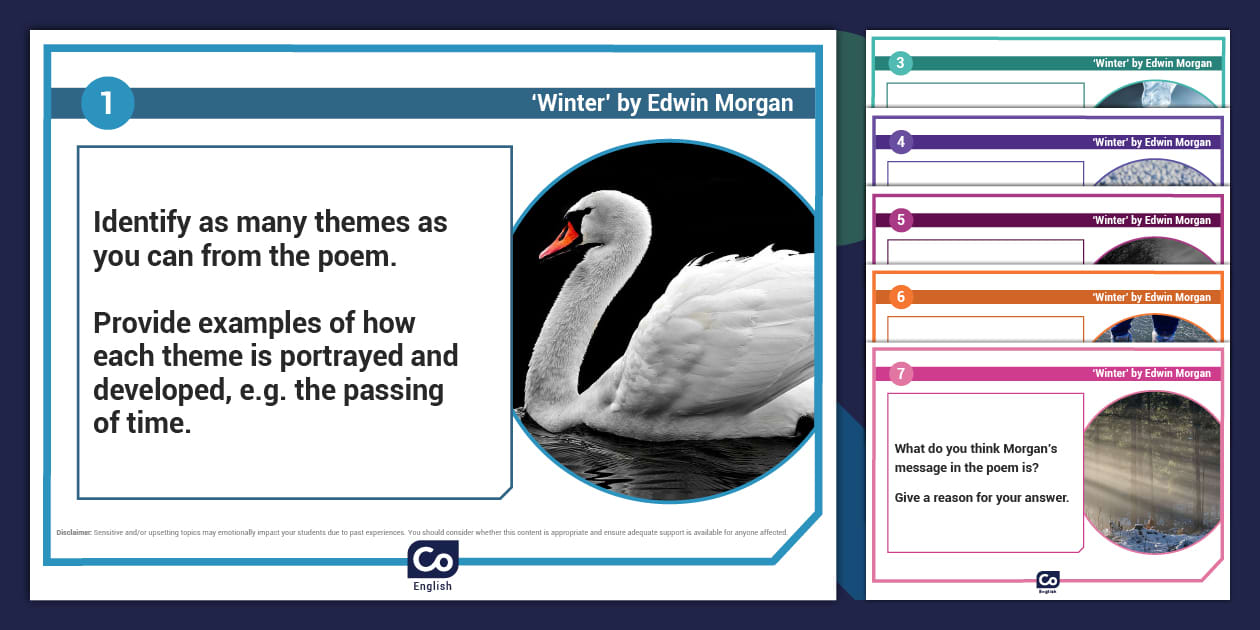 Edwin Morgan Blether Stations: 'Winter' (teacher made)