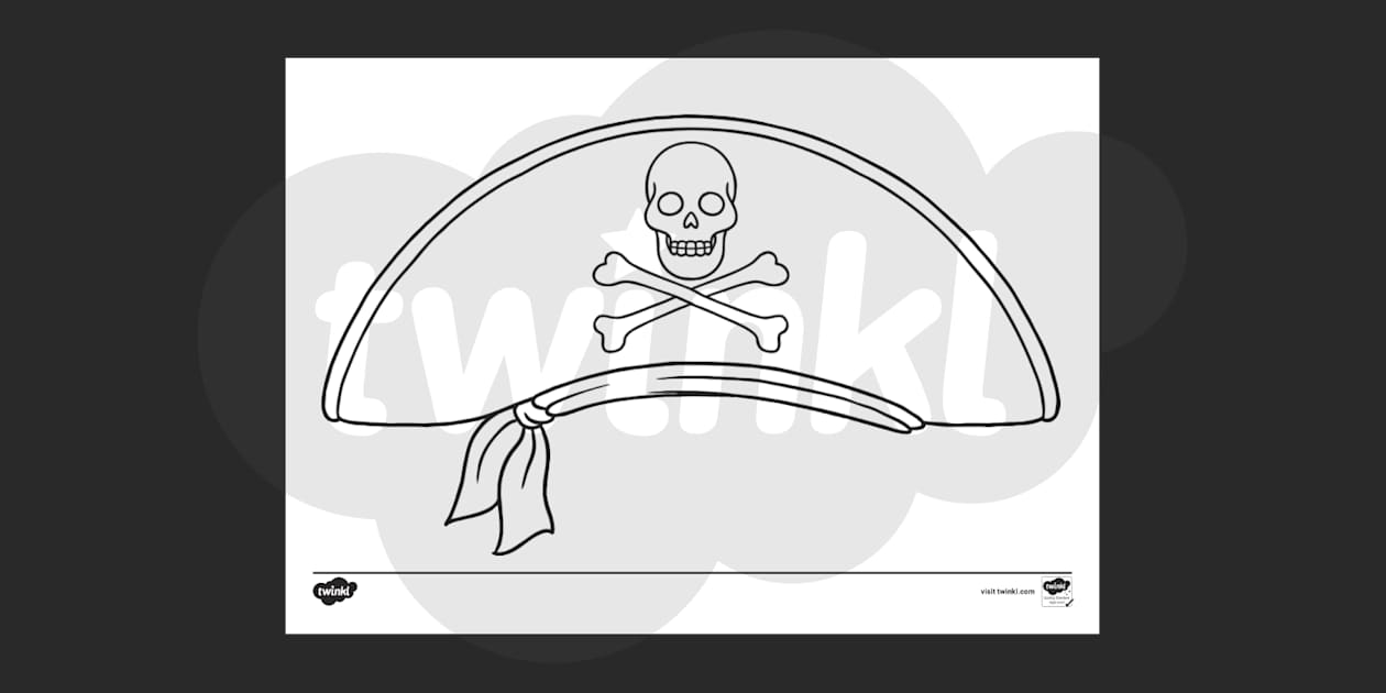 pirate hat stencil
