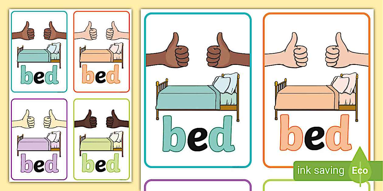 Cursive b and d Confusion Cards (teacher made) - Twinkl