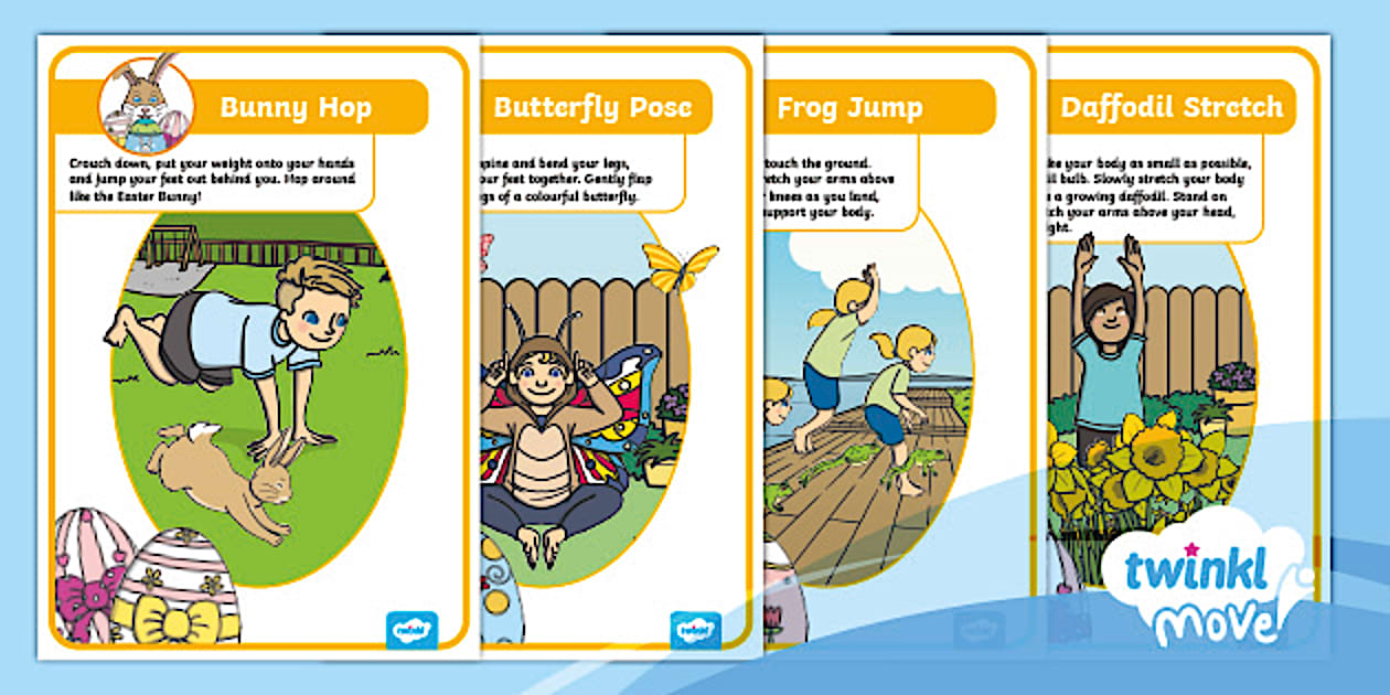 Easter Themed Workout - Fitness Stations - Twinkl Move