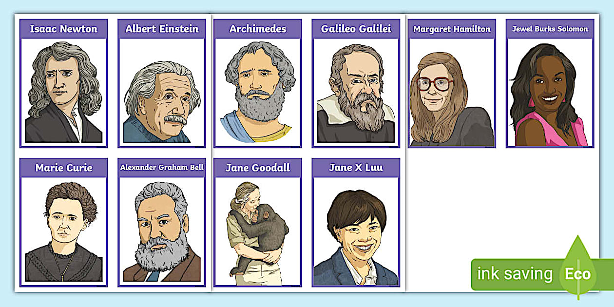 Famous Scientist Group Cards (teacher made) - Twinkl