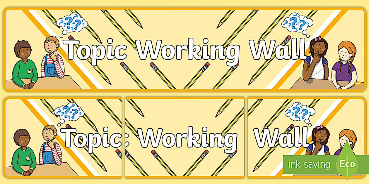 👉 Topic Working Wall Display Banner (Teacher-Made)