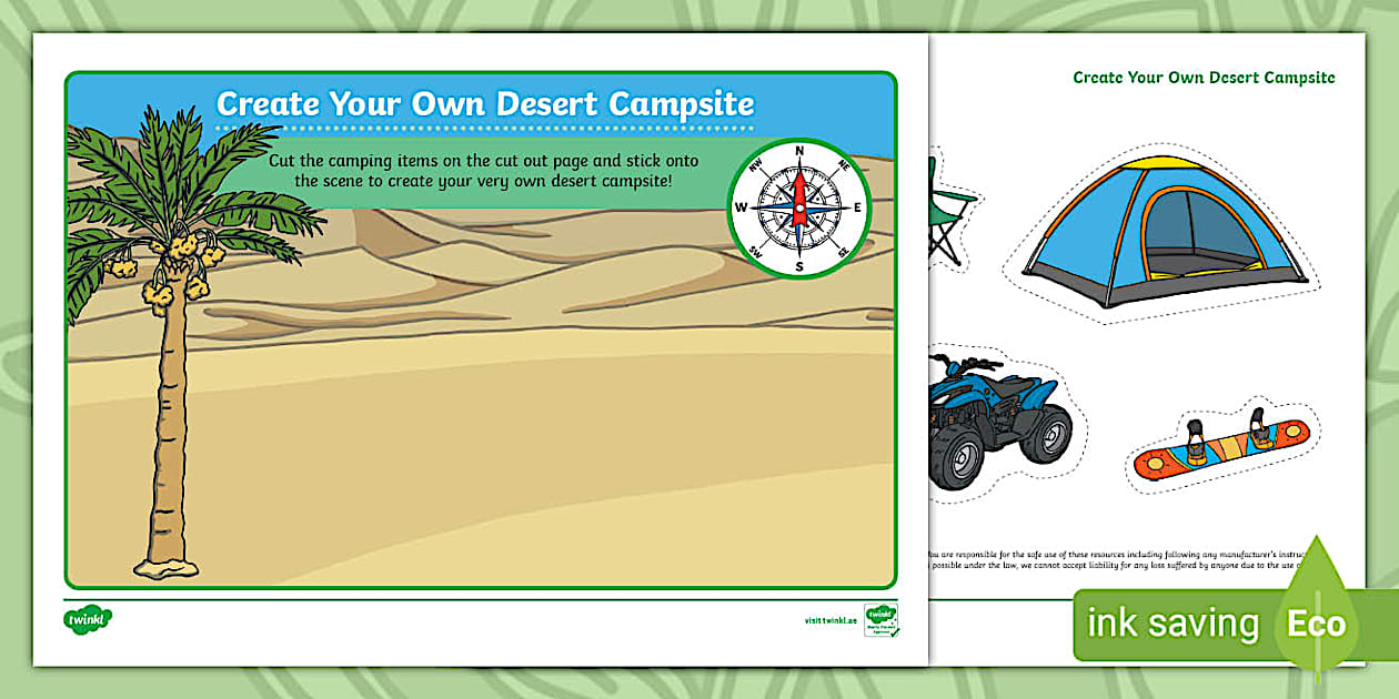 Create your own UAE Desert Campsite (teacher made) - Twinkl