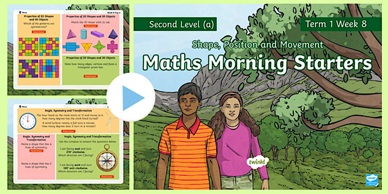 Maths Morning Starters Second Level (a) Term 1 Week 8 PowerPoint
