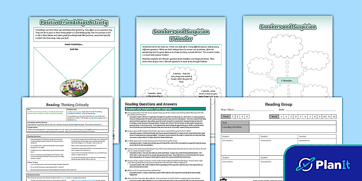Y4 Flourishing Friendships Sneakers & Suspicion Reading L4