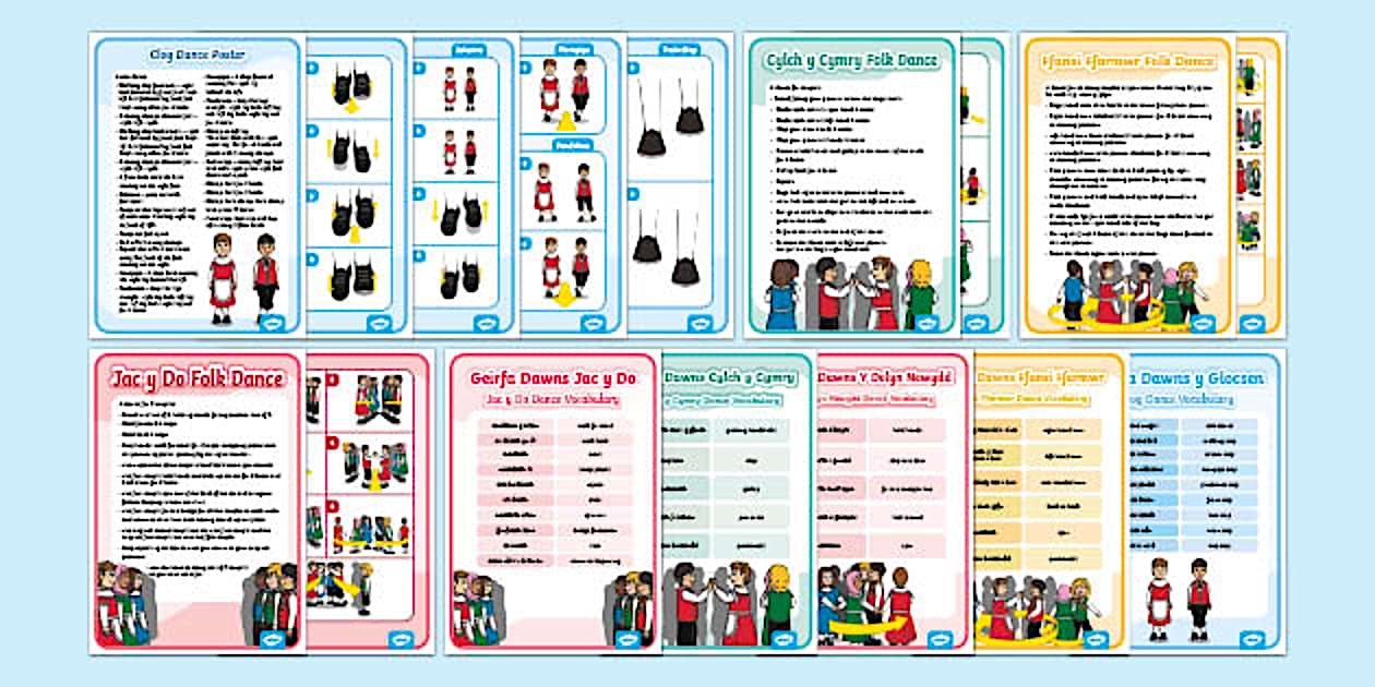 Welsh Folk Dancing Pack (teacher made) - Twinkl
