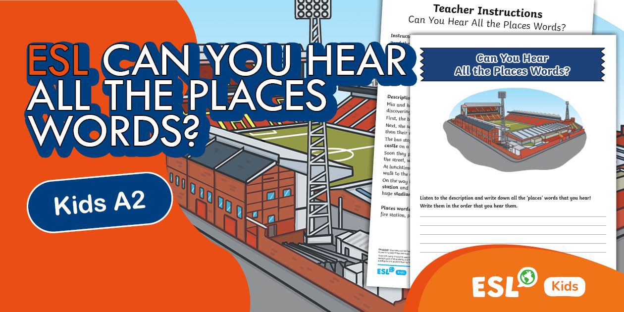 ESL Places Listening Activity Pack